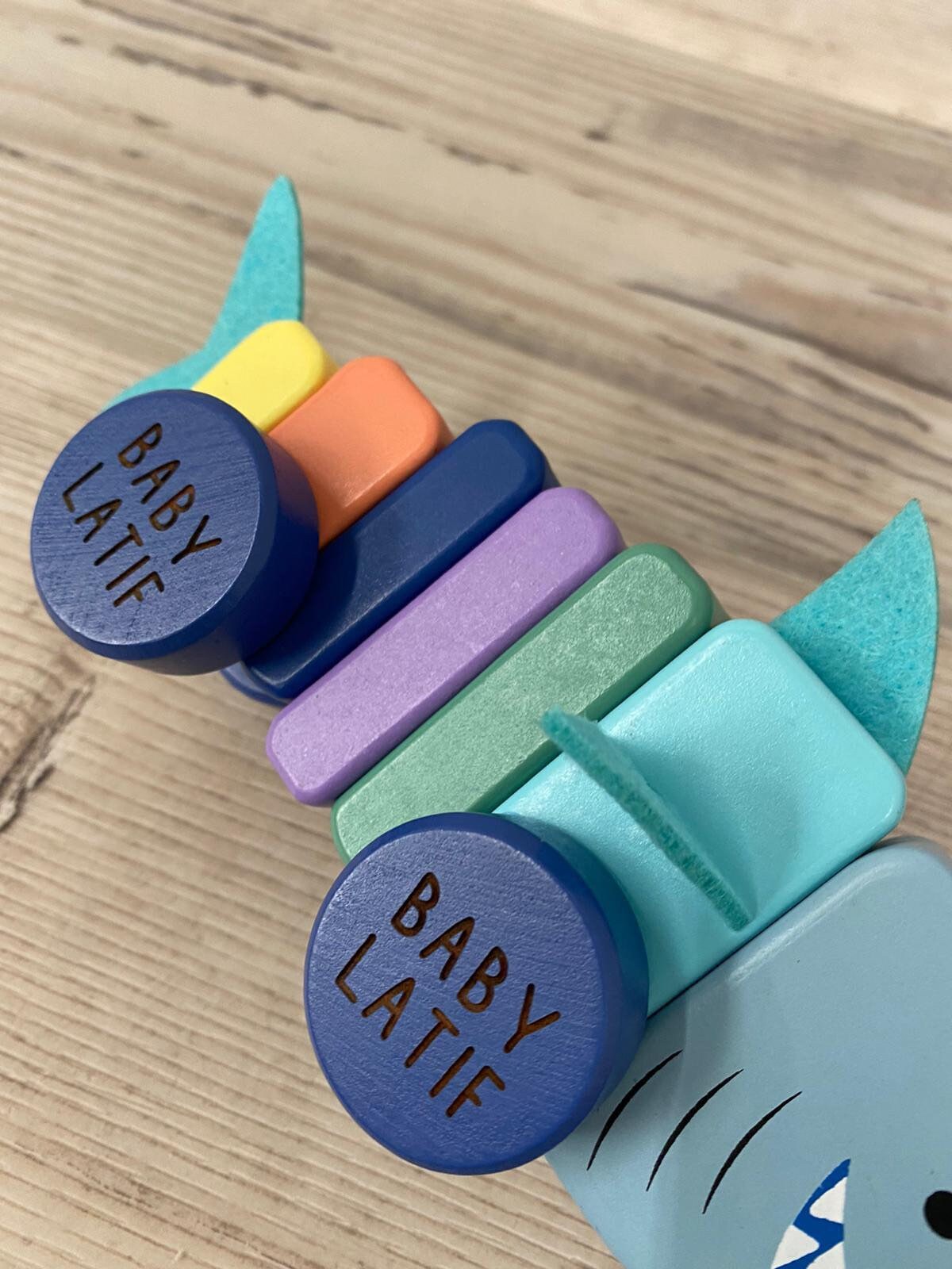 Personalised Wooden Shark Pull-along Toy Children's Gift - Etsy