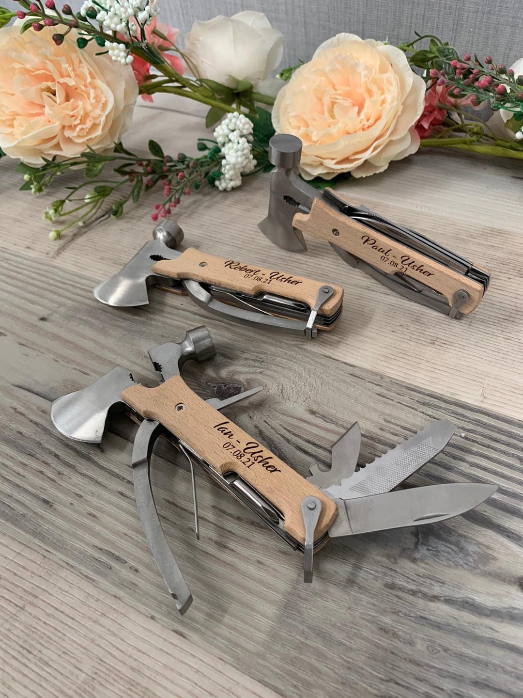 Personalised Hammer Multi Tool Axe - Groomsman Gifts - Etsy