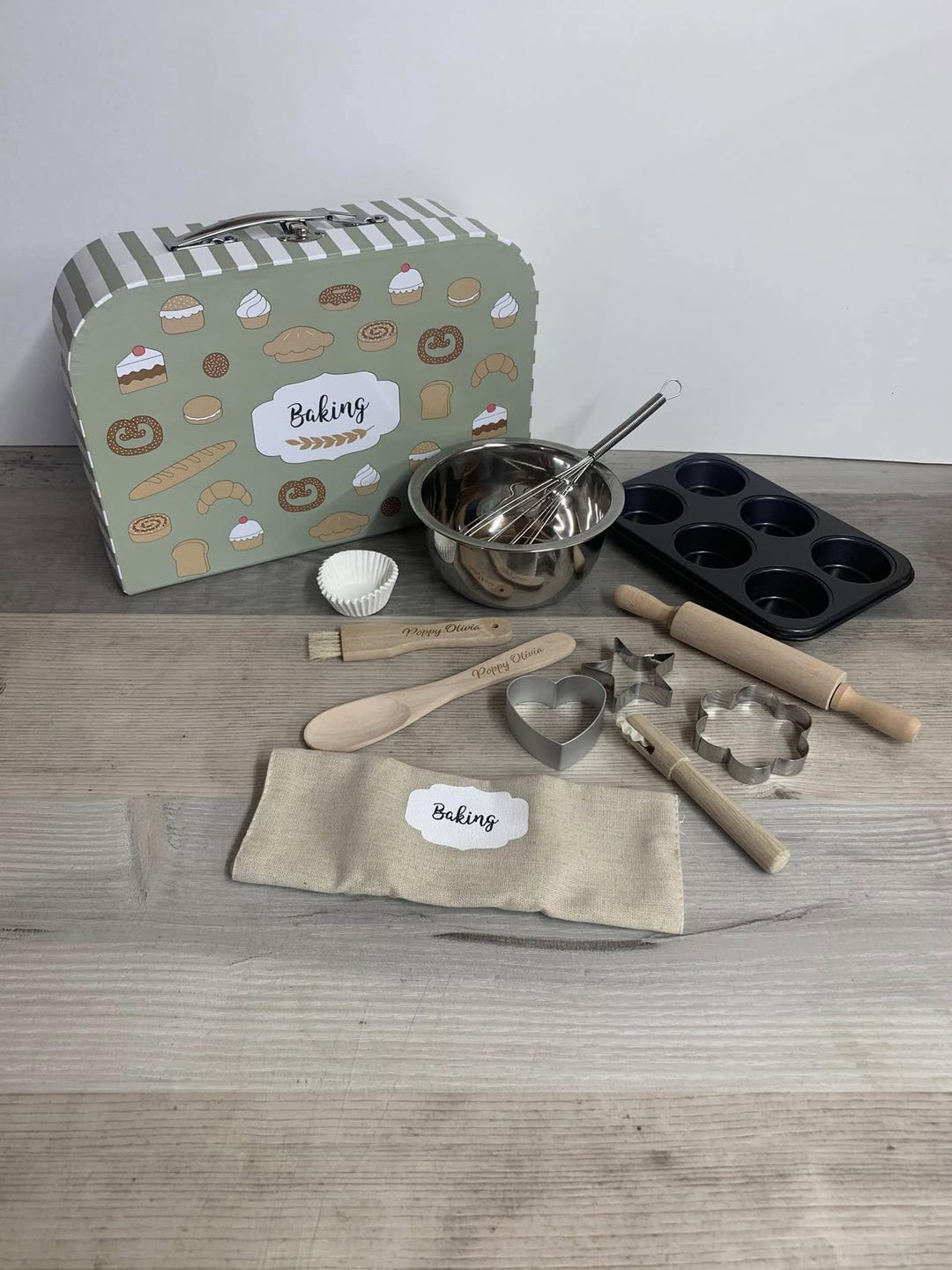 Personalised Children's Baking Play Set - Star Baker - Carry Case ...