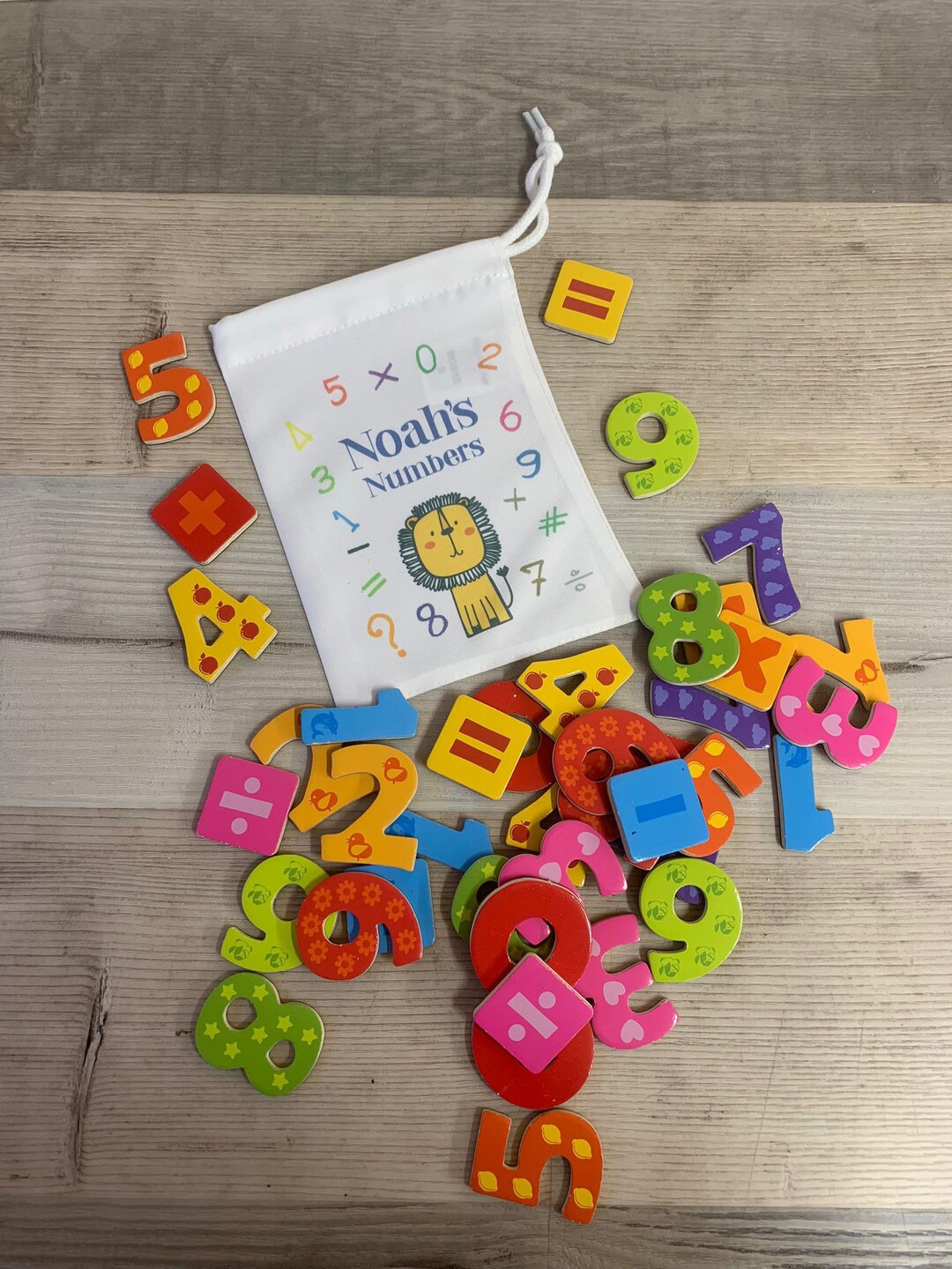 Personalised Magnetic Numbers With Storage Bag- Math Toy - Maths ...