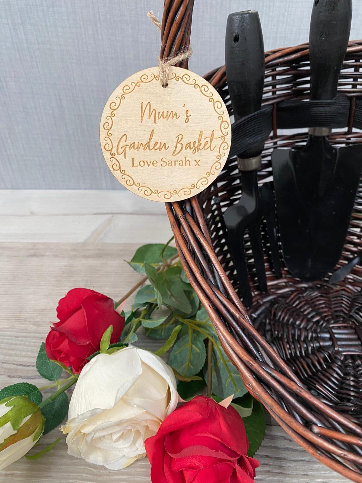 Personalised Gardening Tool Basket With Hand Tools Mothers - Etsy UK
