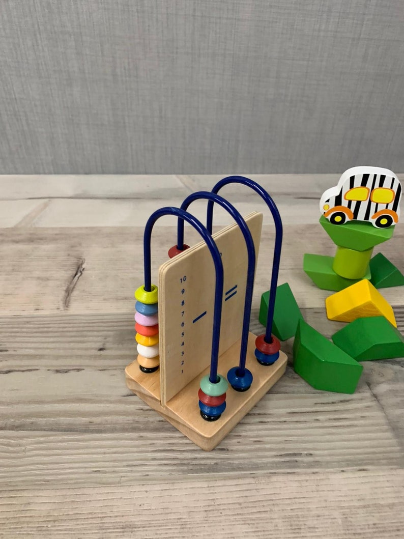 Personalised Wooden Abacus Toy Learning Toys Maths Toys | Etsy