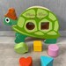 Personalised Tortoise Shape Sorter - Turtle Toy - Engraved Shape Sorter ...
