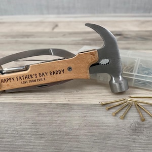 Personalised Multi Tool - Hammer Multitool - Hand Tools Gift - Fathers ...
