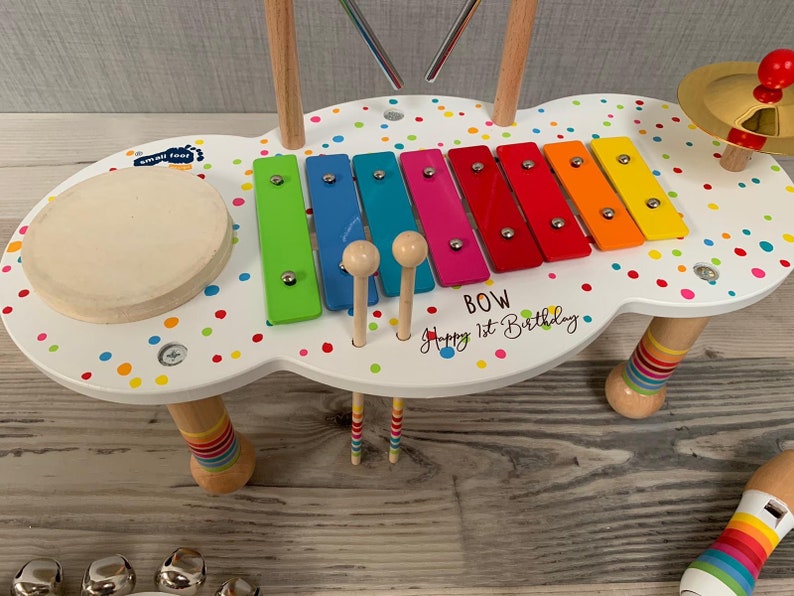 Personalised Music Table for Children Wooden Toy Gift for - Etsy