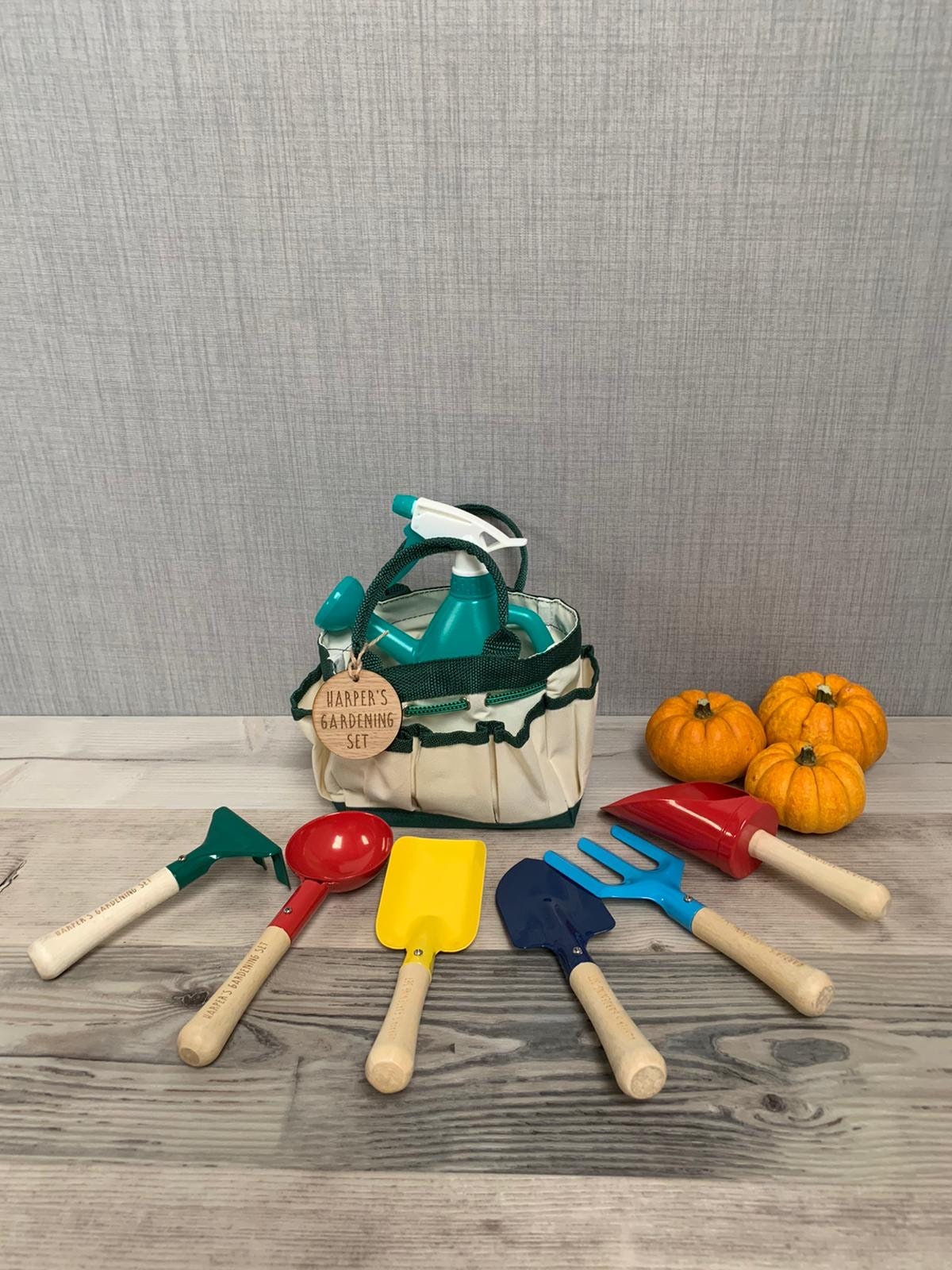 Personalised Children's Gardening Set - Wooden Garden Tools - Christmas ...