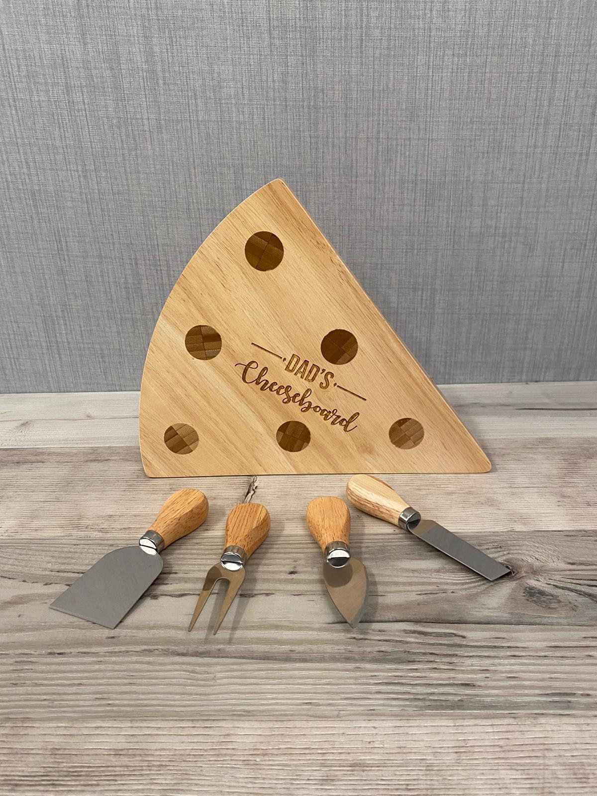 Personalised Wooden Cheese Board-triangle Cheese Board-engraved Gift ...