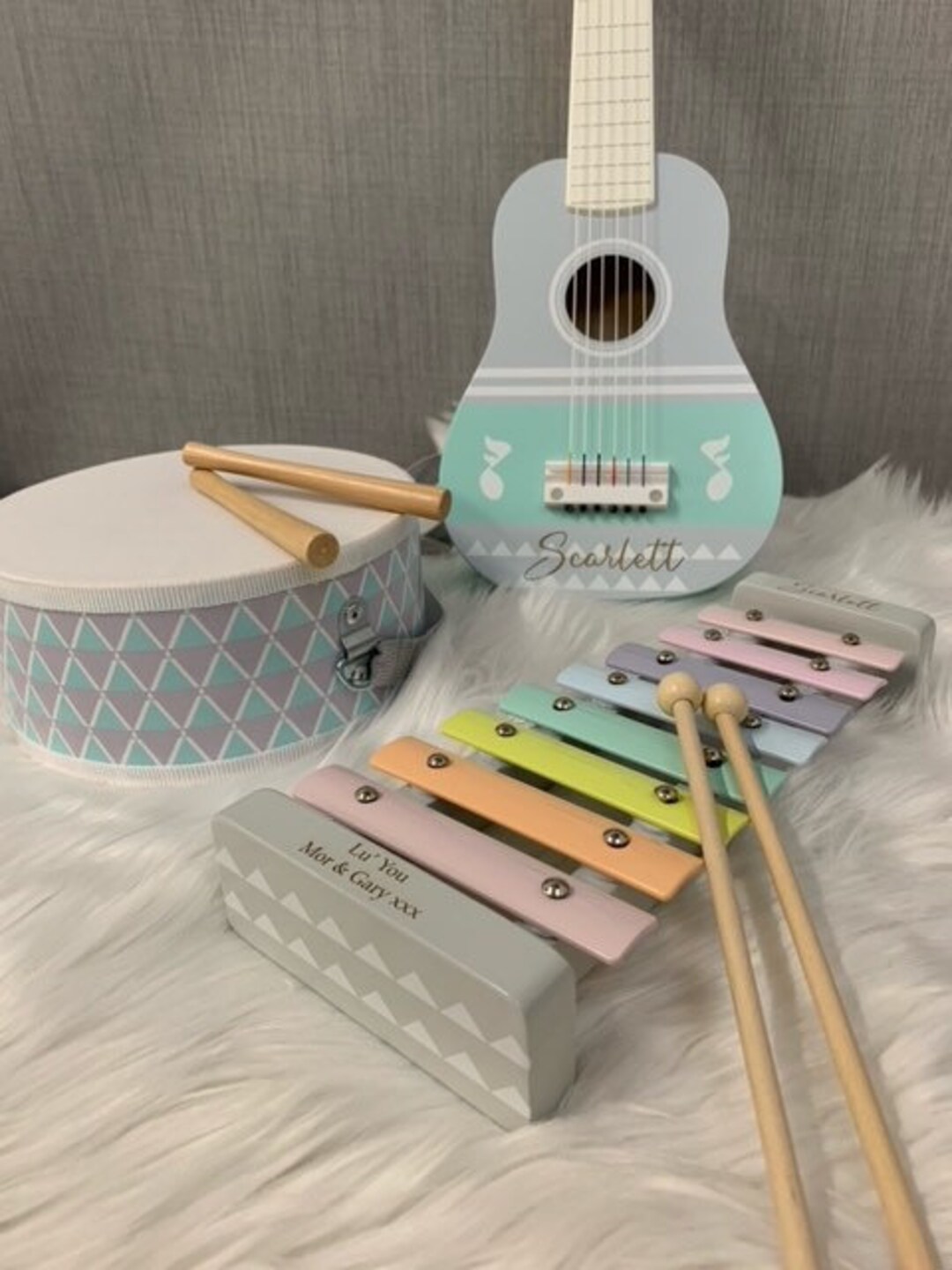 Personalised Unisex Pastel Musical Instruments Drum - Etsy
