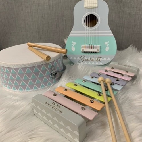 Personalised Unisex Pastel Musical Instruments Drum - Etsy