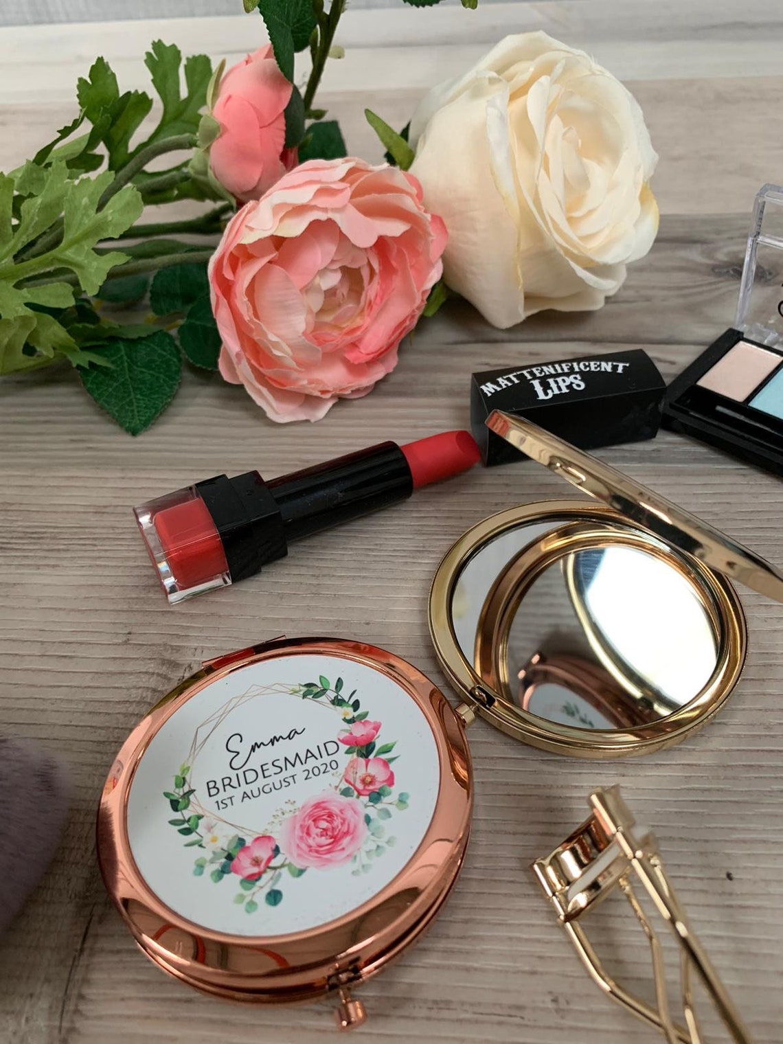 Jessica Range Personalised Compact Mirrors Bridesmaid Gift - Etsy