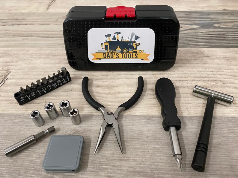 Personalised Tool Box With Tools Fathers Day Gift DIY - Etsy