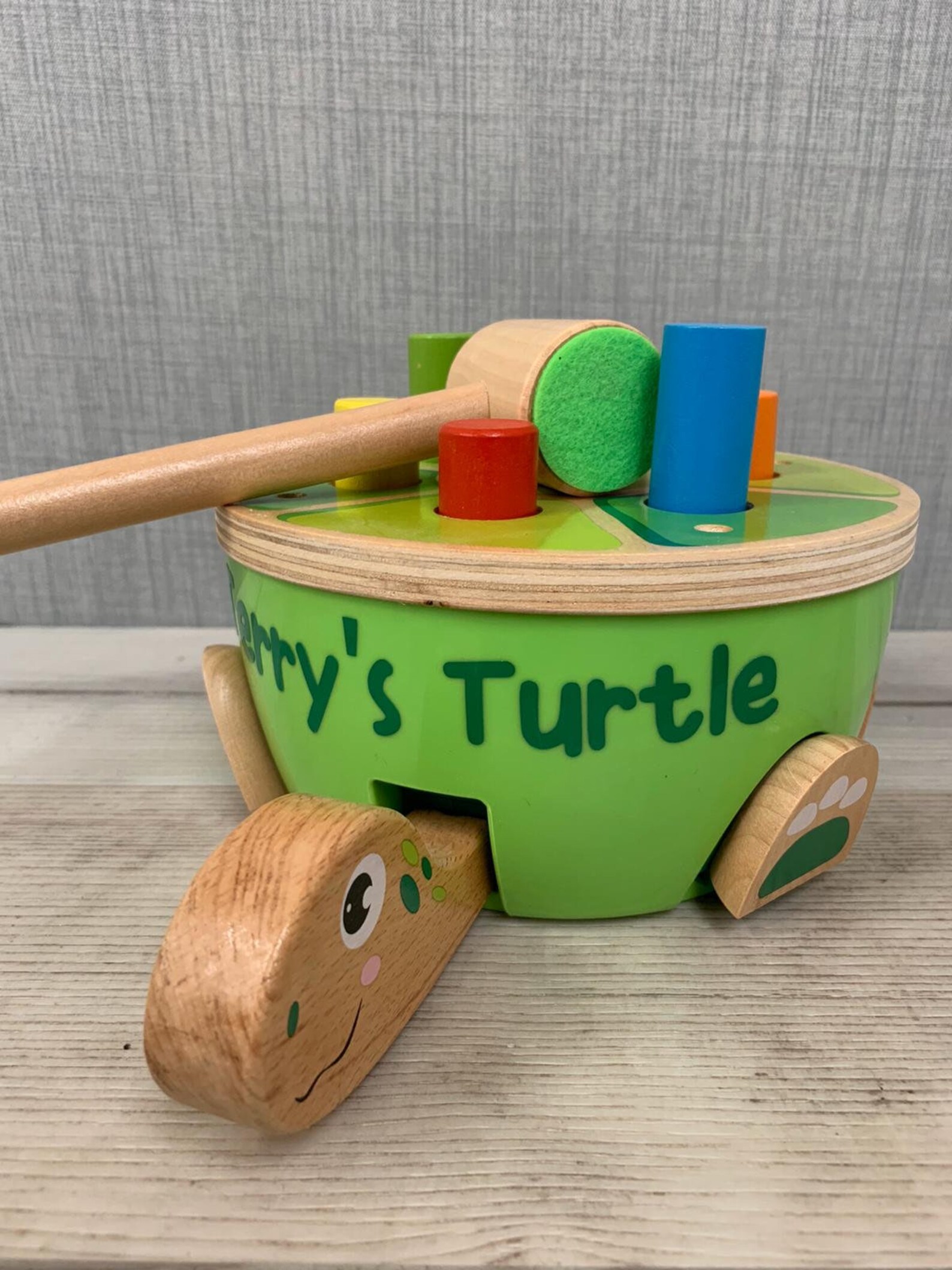 Personalised Wooden Turtle Game Wooden Turtle Toy - Etsy