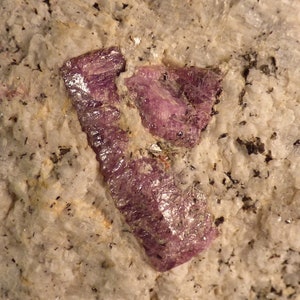 Madagascan Ruby in Quartzite Natural Specimen 73mm 142g - Etsy