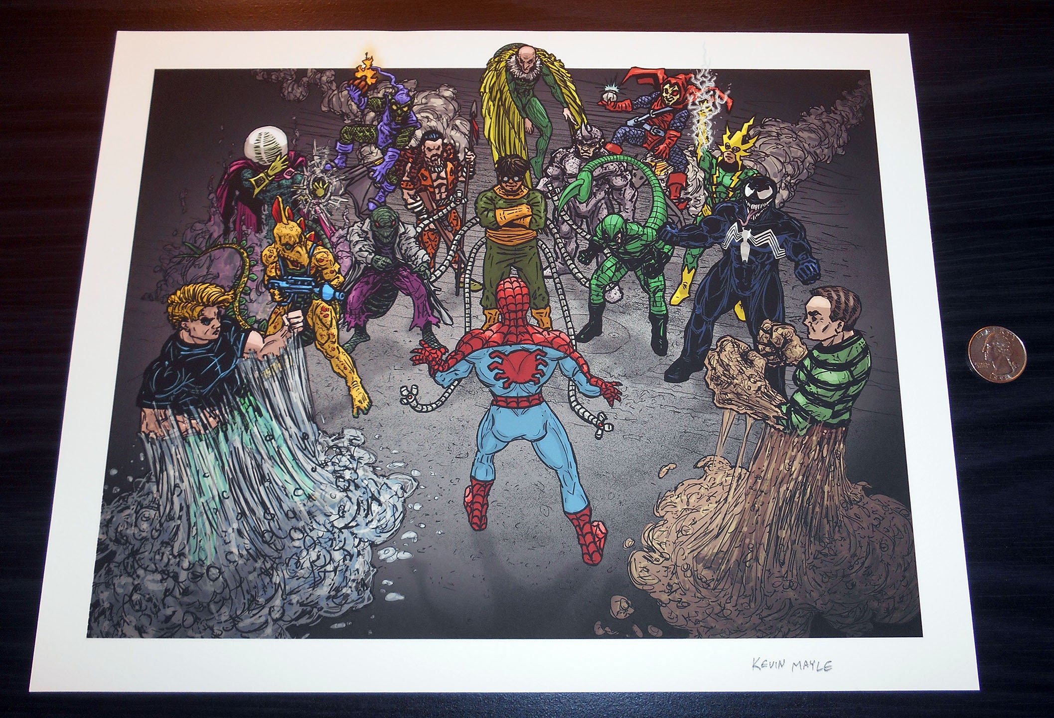 Spider-man and the Sinister Spider-rogues Giclée - Etsy