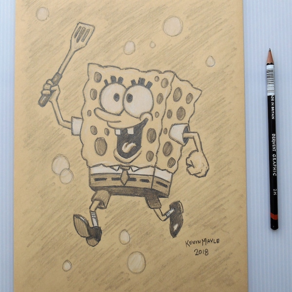 Spongebob Original Art - Etsy