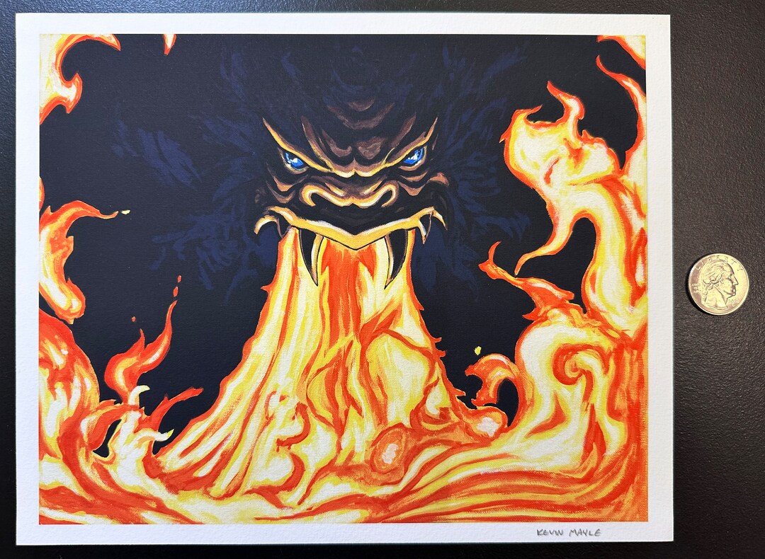 D&D Cartoon Intro Dragon - Giclée - Etsy