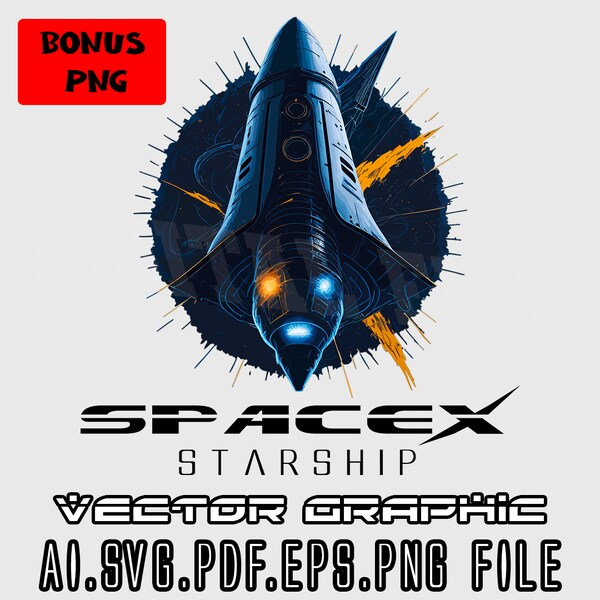 Starship Svg - Etsy