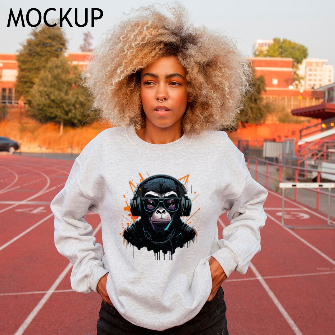 Dj Monkey Vector Graphics Png.svg. Files Download Digital - Etsy