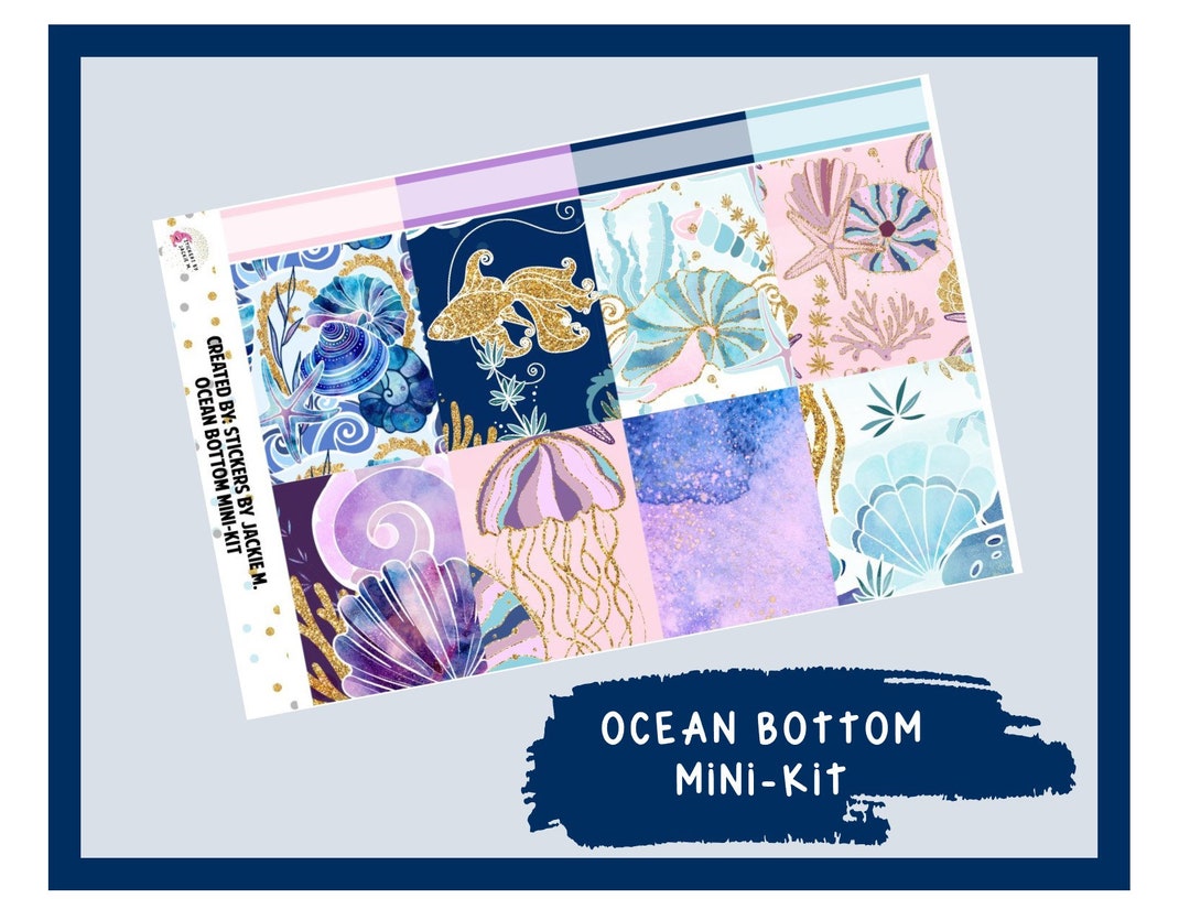 Ocean Bottom Mini-kit Planner Stickers - Etsy
