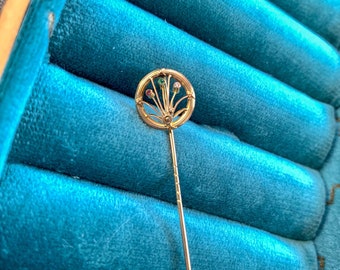 Emerald Stick Pin - Etsy