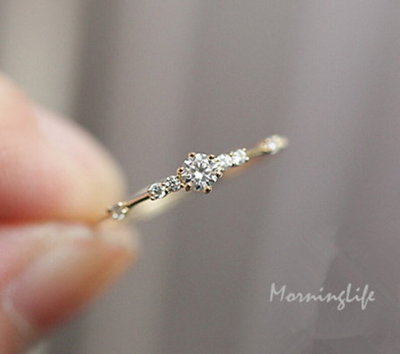 Sterling Silver Minimalist Ring Stackable Ring Gift for Her - Etsy