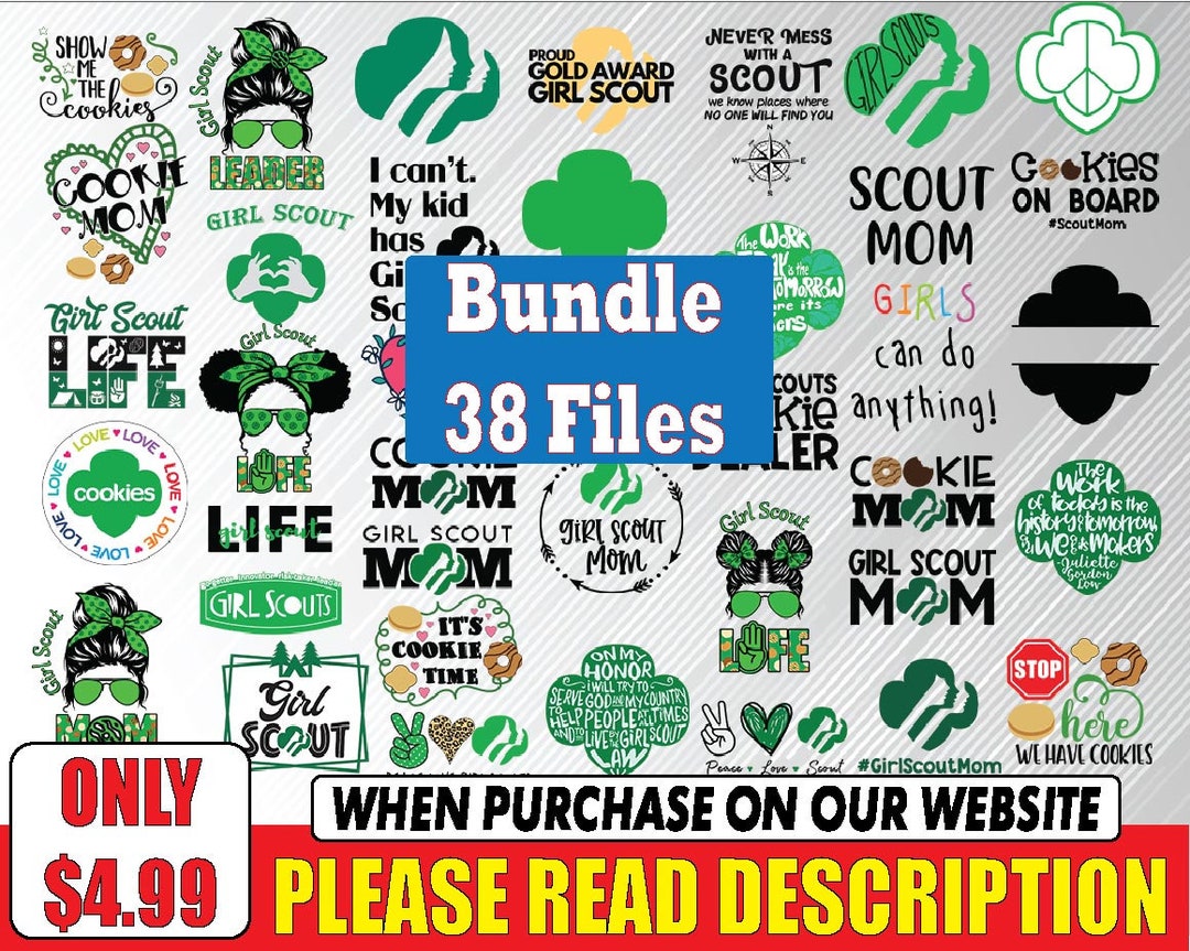 Girl Scouts Svg Bundle Girl Scout Mom Girl Scouts Logo Girl Etsy