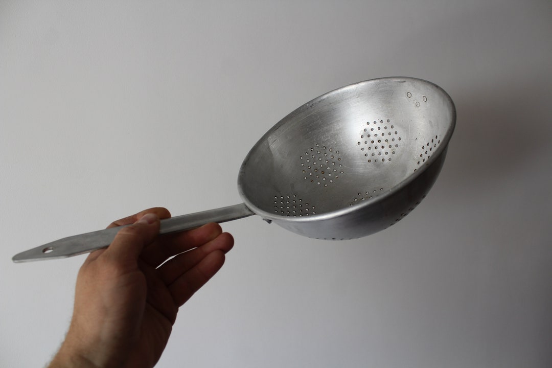Soviet Vintage Aluminium Colander.farmhouse Decor.aluminium Colander ...