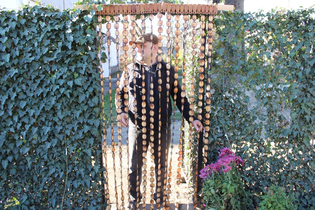 Beaded Wood Curtains / Made in Ukraine / Door Beads / Beaded - Etsy