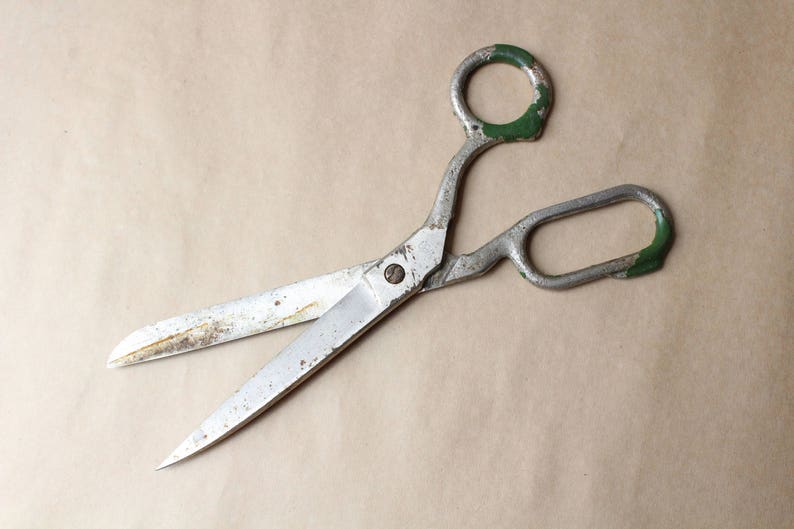 Soviet Large Scissors, Paper Scissor, Weathered Scissor, USSR Scissor ...