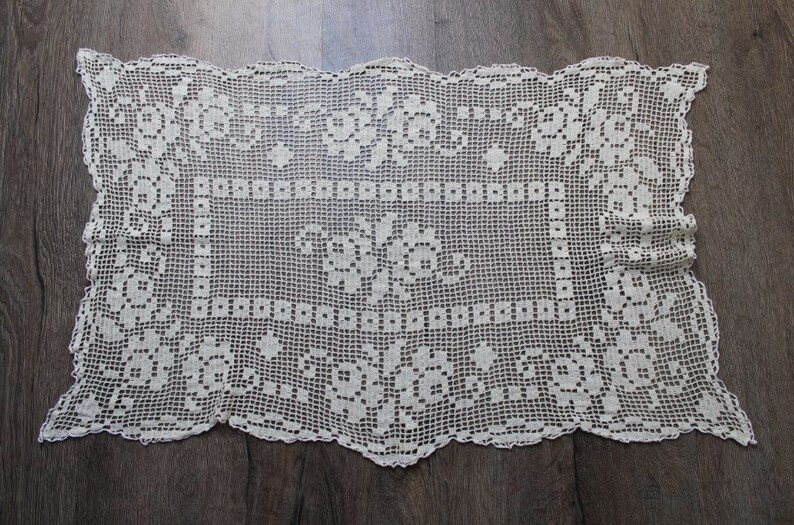Doilies Rectangular Pineapple. Doily Vintage Pattern. - Etsy