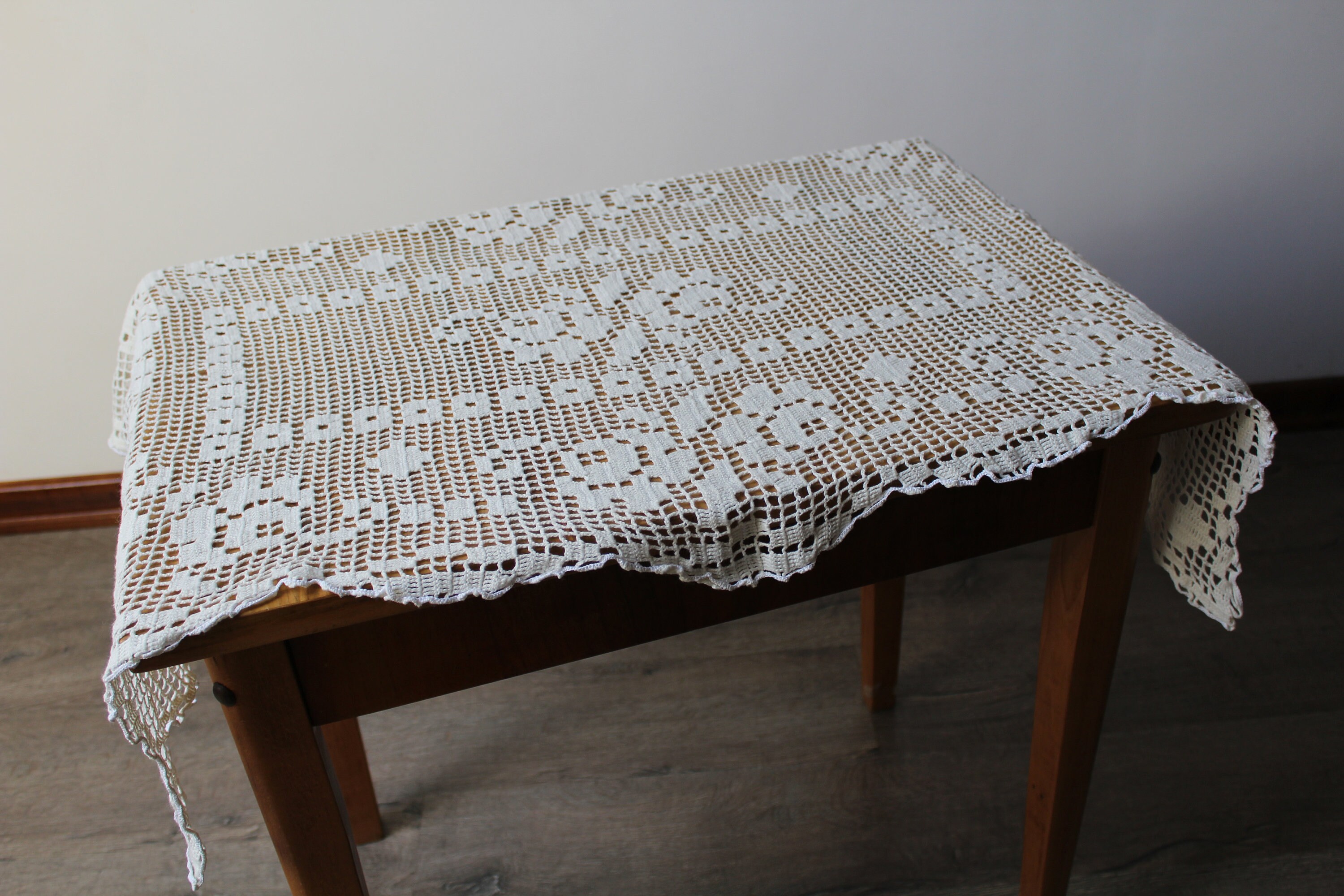 Doilies rectangular pineapple. doily vintage pattern. | Etsy