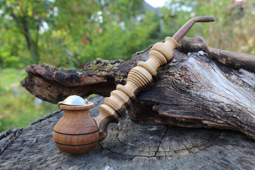 Wooden Pipe.wooden Tobacco Pipe.wood Smoking Bowl.tobacco Bowl.large ...