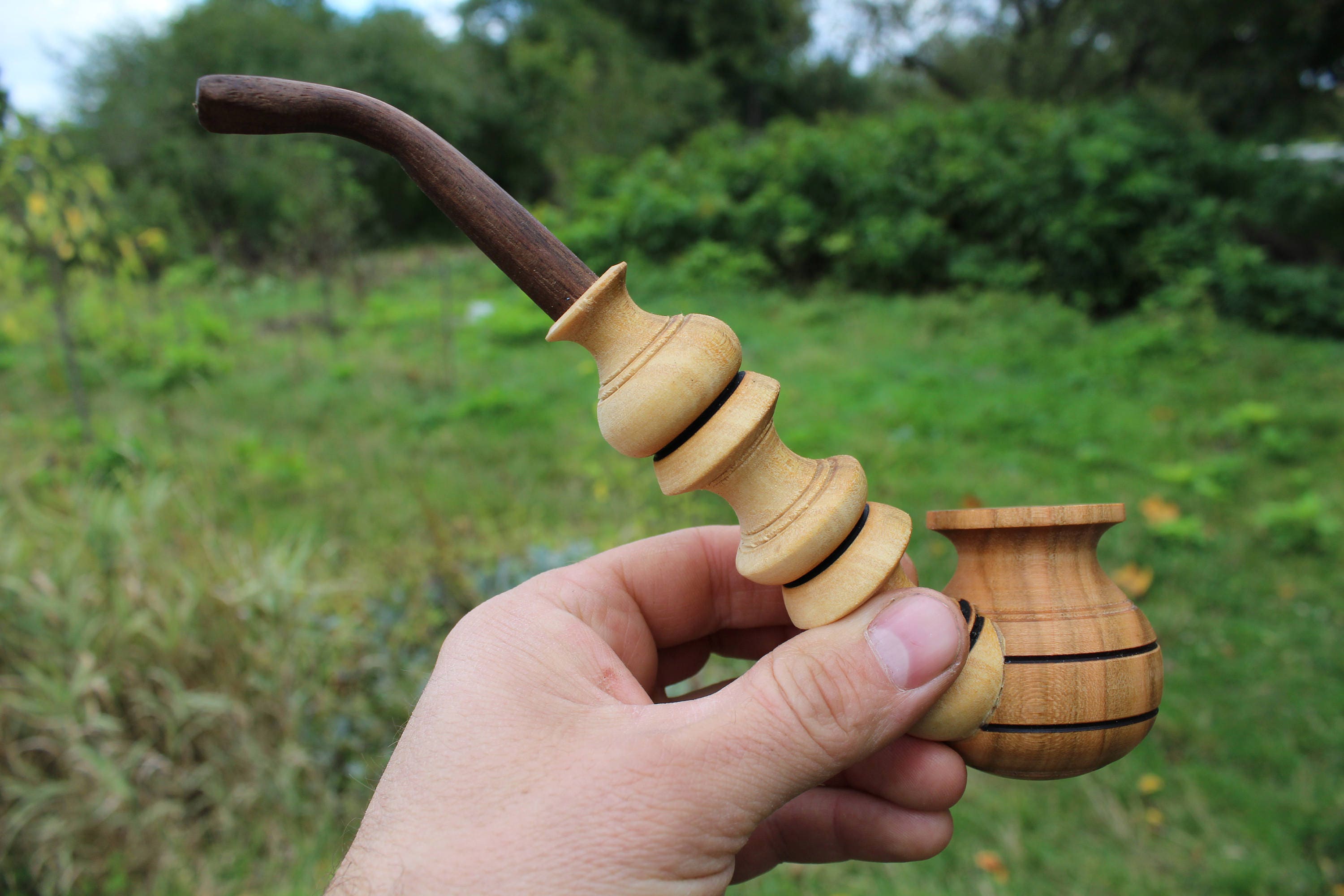 Wooden Pipe.wooden Tobacco Pipe.wooden Smoking Pipe.smoking Bowl.wood ...