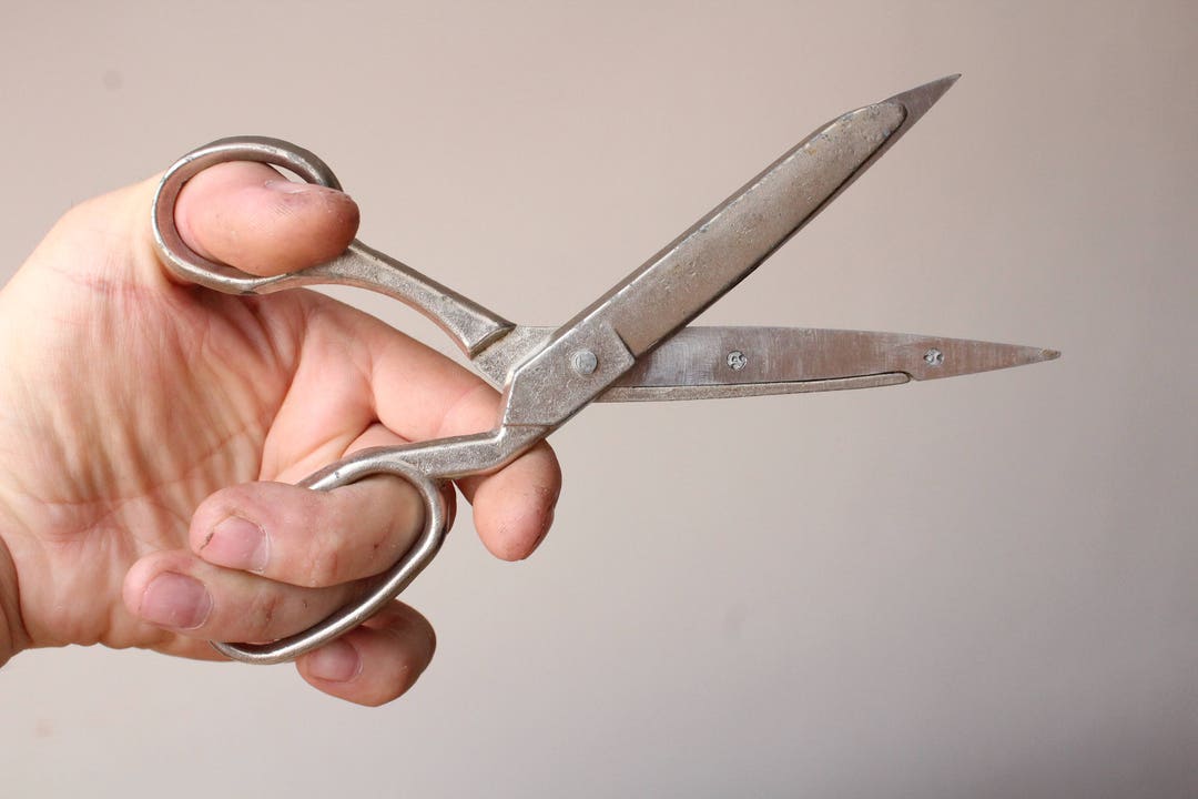 Soviet Large Scissors, Paper Scissor, Weathered Scissor, USSR Scissor ...