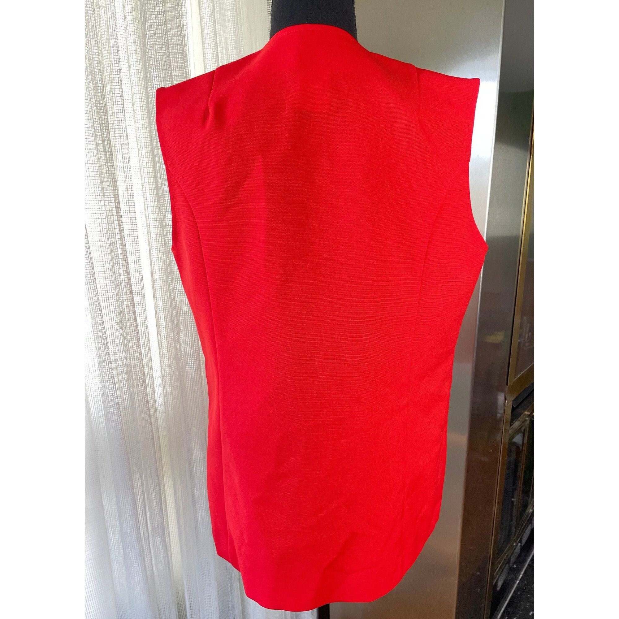 Vintage 80s Vest 80s Red Ladies Vest 80s Fashion Gender - Etsy
