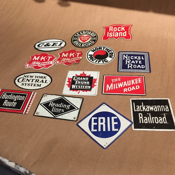 Miniature Railroad Signs - Etsy