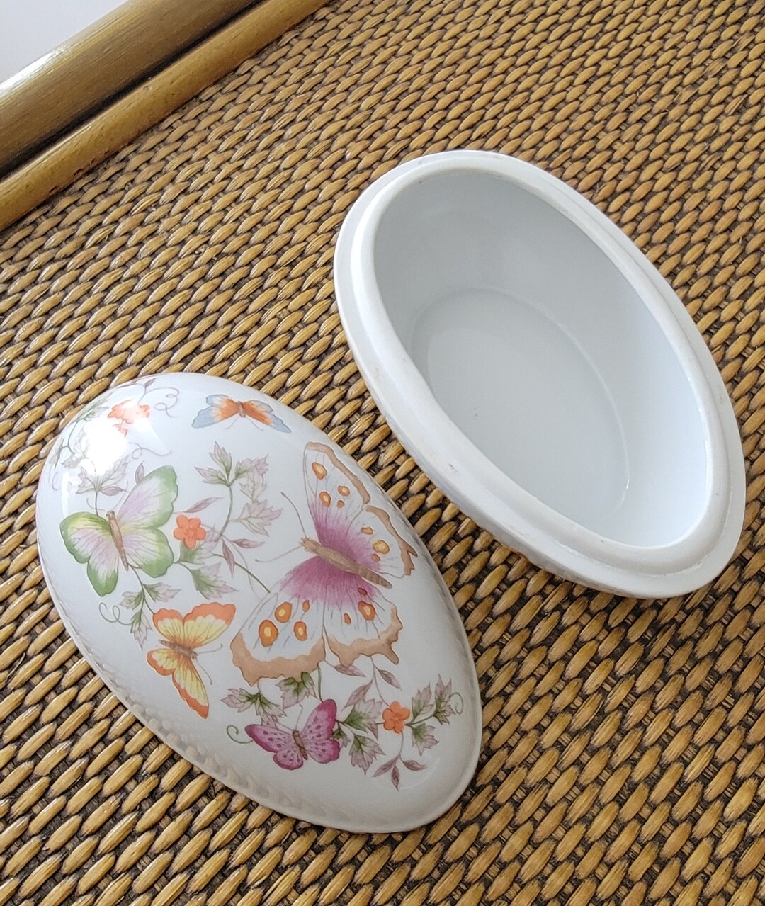 Avon Egg Shaped Trinket Dish - Etsy