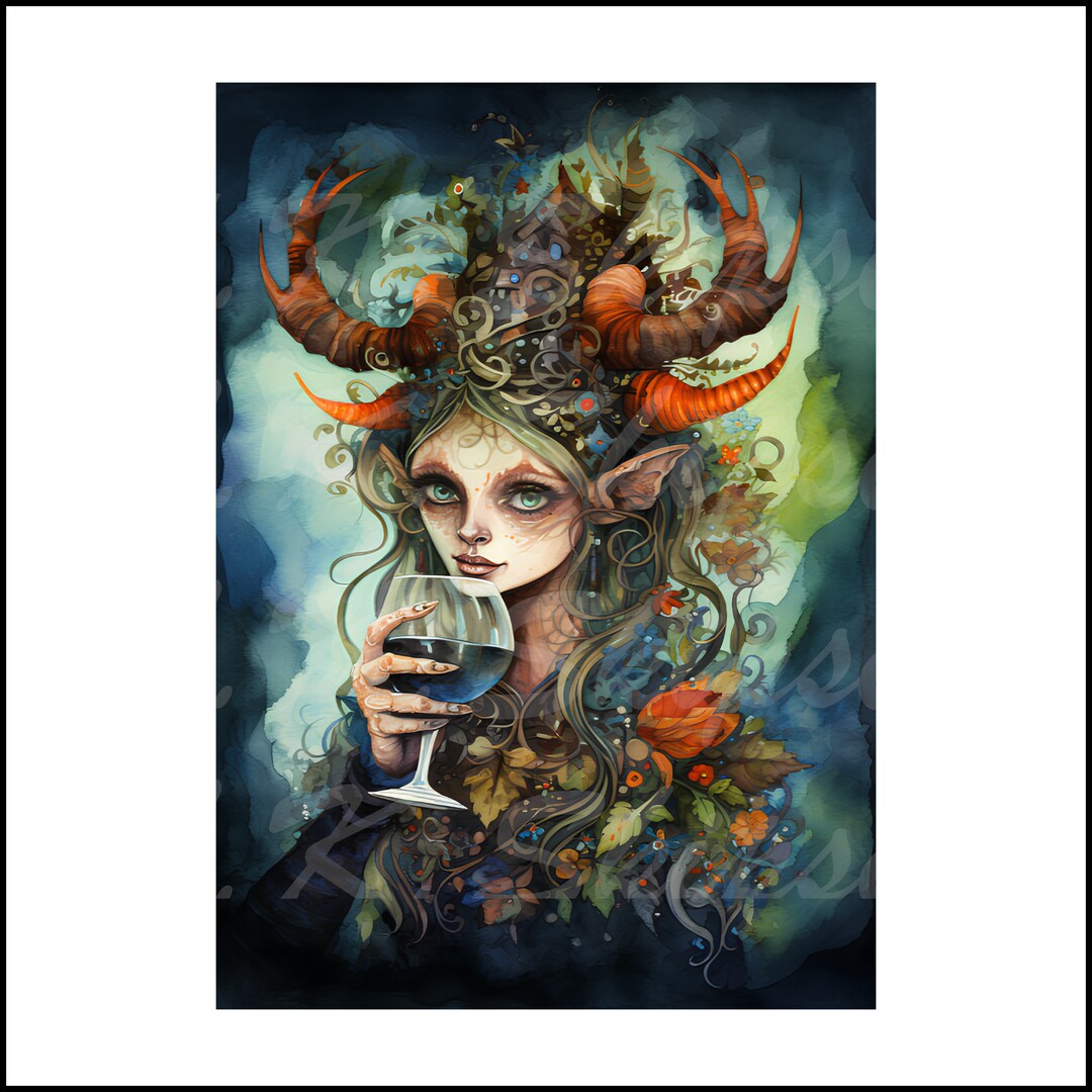 Pixies Poison Art Print Magical Creatures Print Watercolour - Etsy