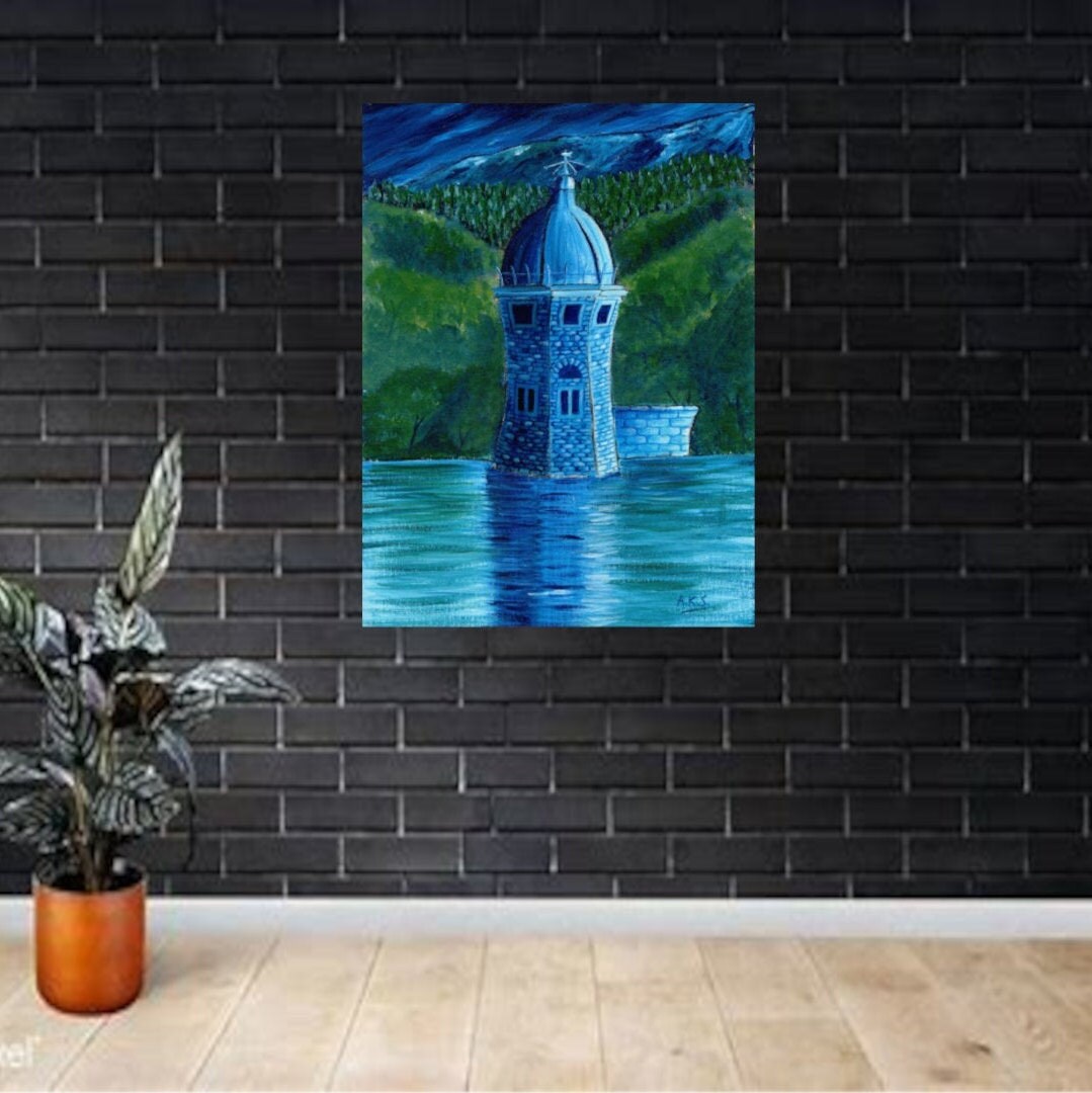 Welsh Artwork, Elan Valley, Hiraeth, Misty Green Valley, Trees ...