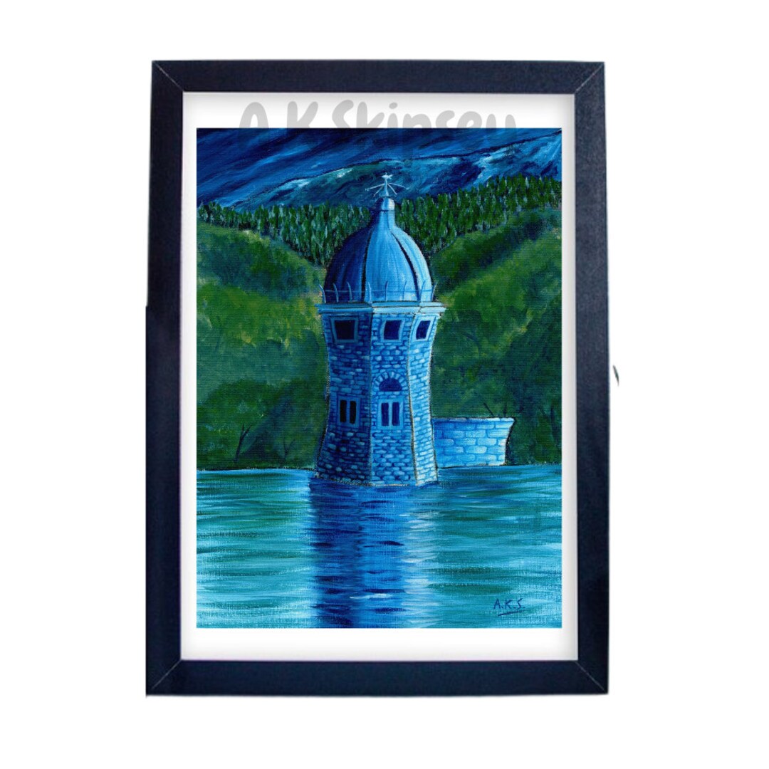 Welsh Artwork, Elan Valley, Hiraeth, Misty Green Valley, Trees ...