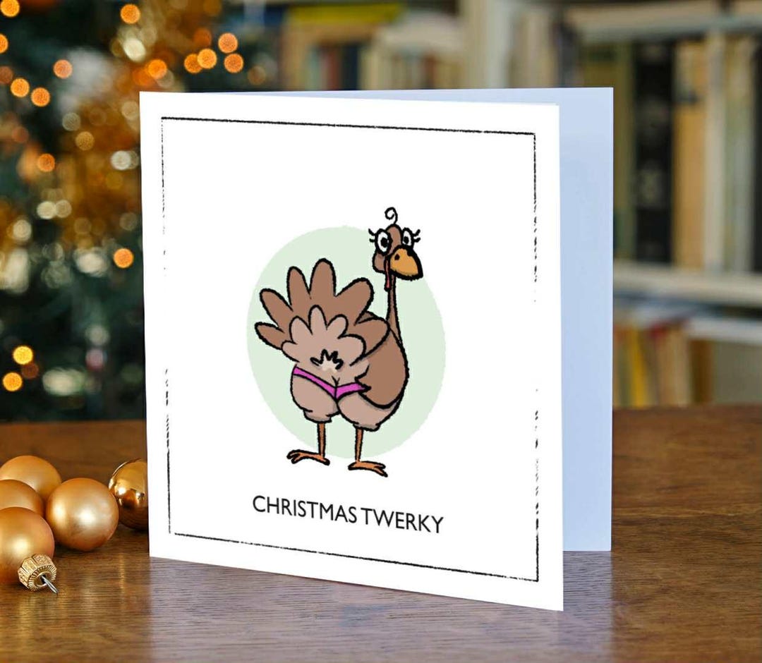 Christmas Twerkey - Cheeky Christmas Card - Etsy
