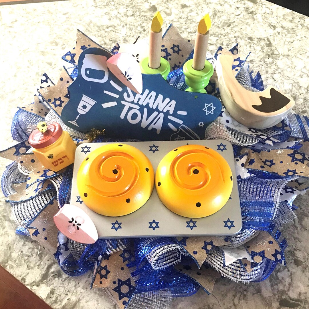 Jewish Decoration, Jewish Tabletop Decoration, Rosh Hashanah ...