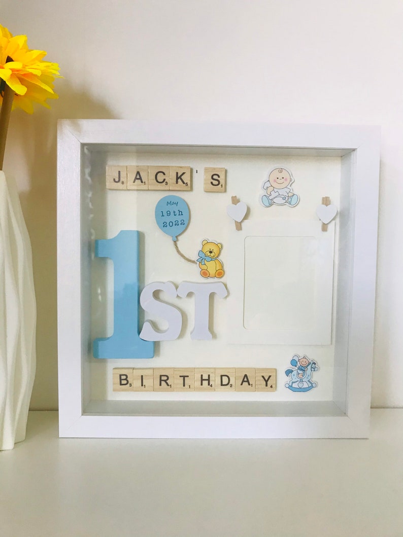 Personalized First Birthday Gift / Picture Frame With Name and - Etsy