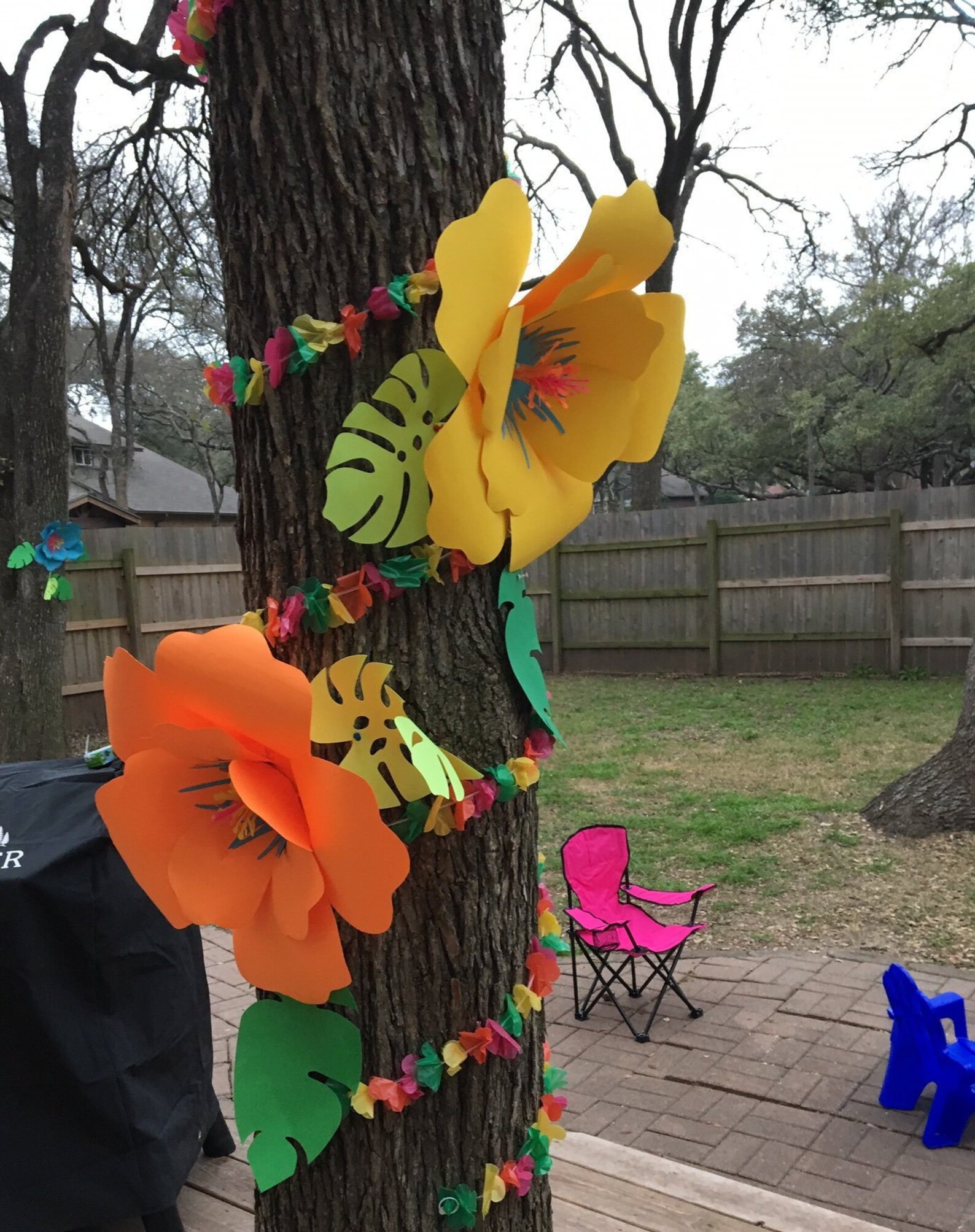 Large Tropical Paper Flower Template Cut Files: SVG PNG - Etsy