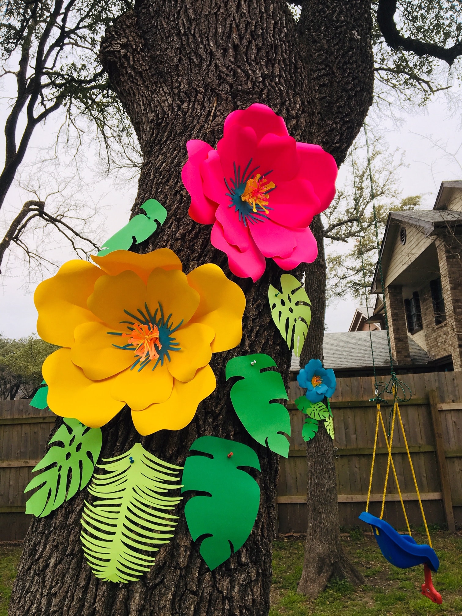 Large Tropical Paper Flower Template Cut Files: SVG PNG - Etsy