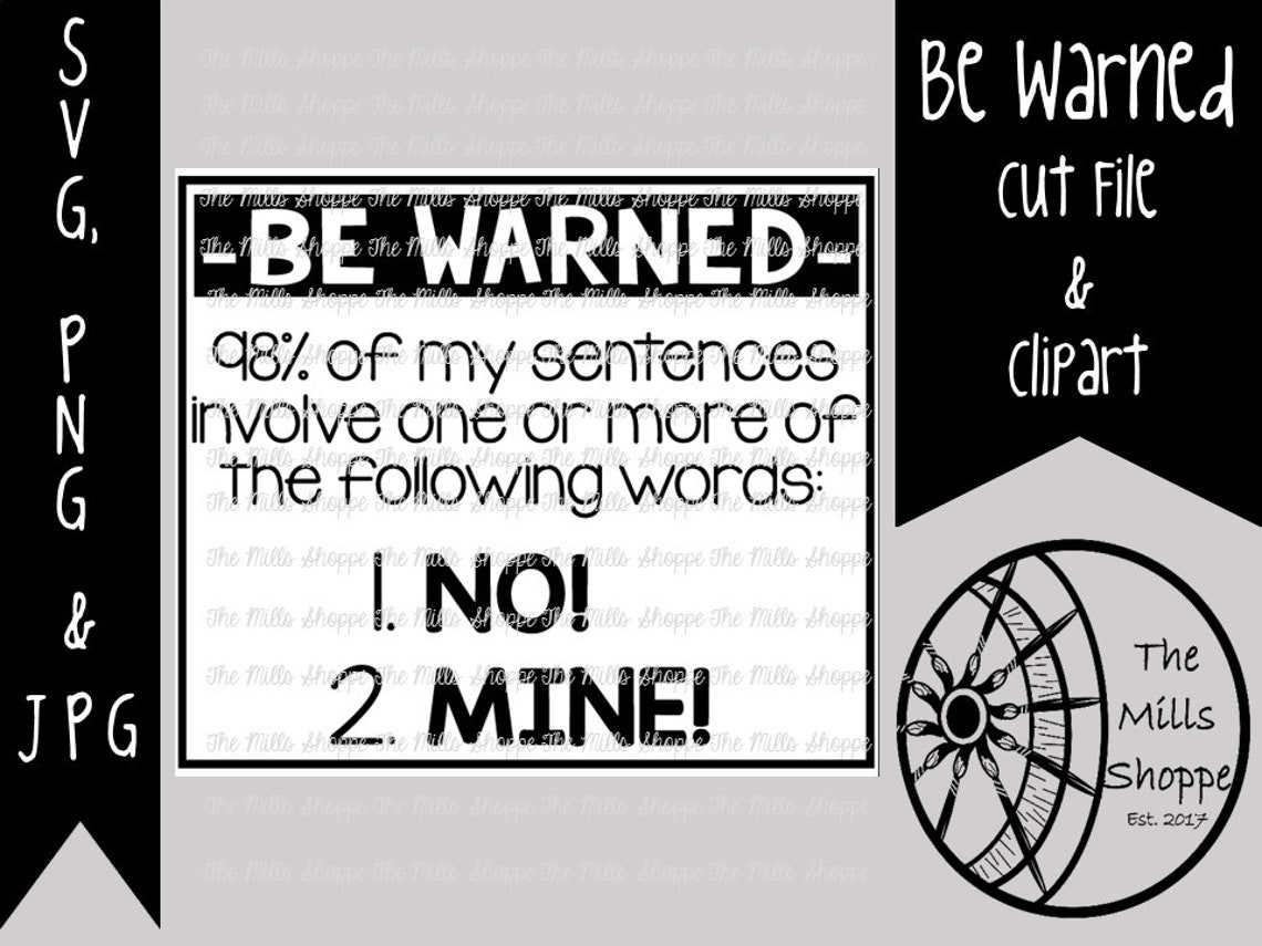 Be Warned! Toddler SVG, PNG, JPG - Etsy