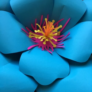 Large Tropical Paper Flower Template Cut Files: SVG, PNG, JPEG Birthday ...
