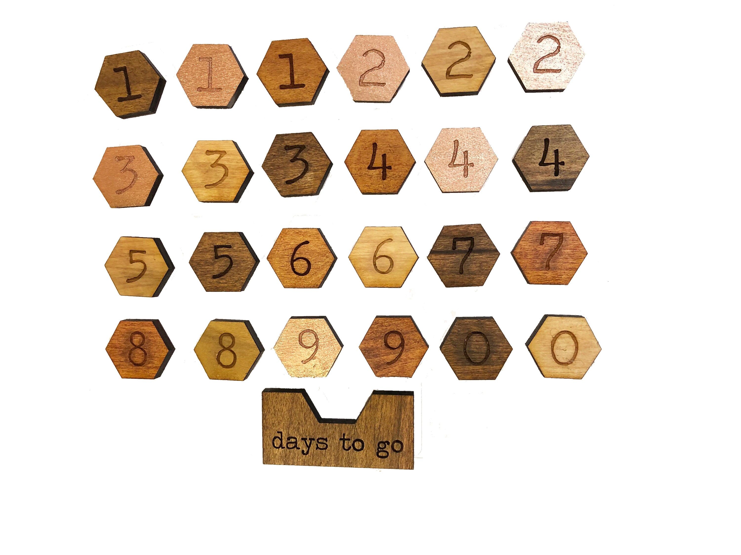 Hexagon Countdown Calendar Magnets - Etsy