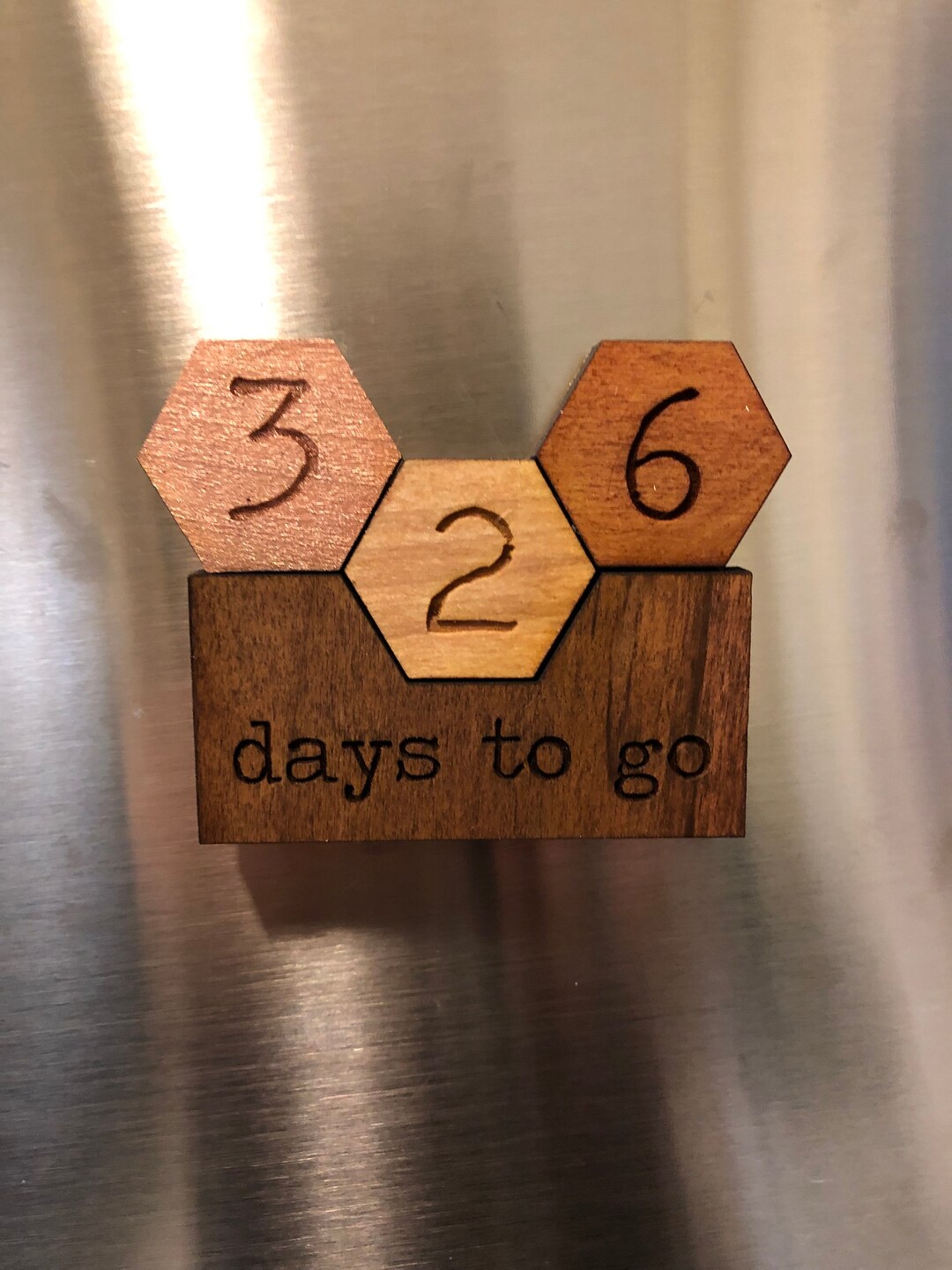 Hexagon Countdown Calendar Magnets - Etsy