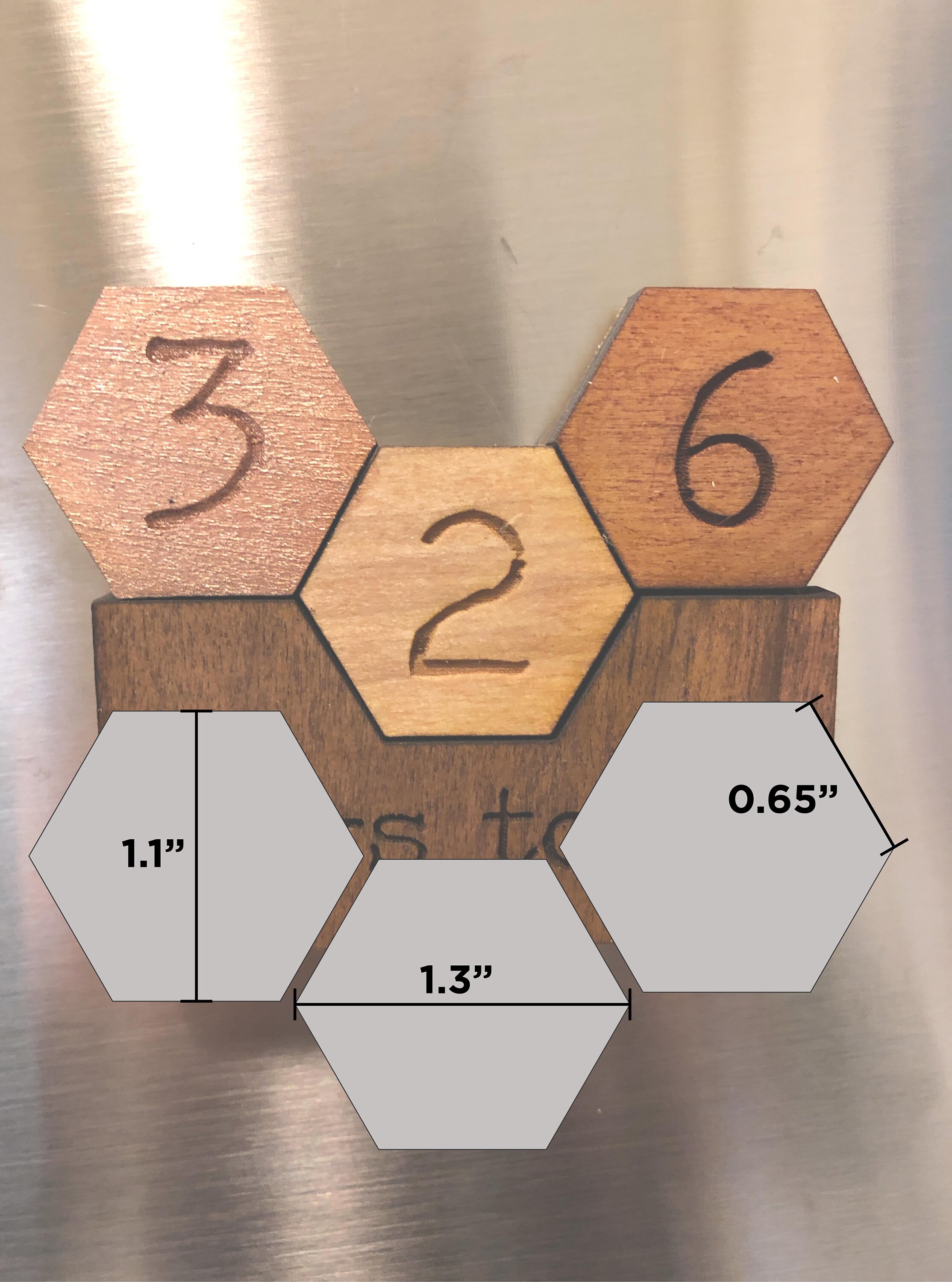 Hexagon Countdown Calendar Magnets - Etsy
